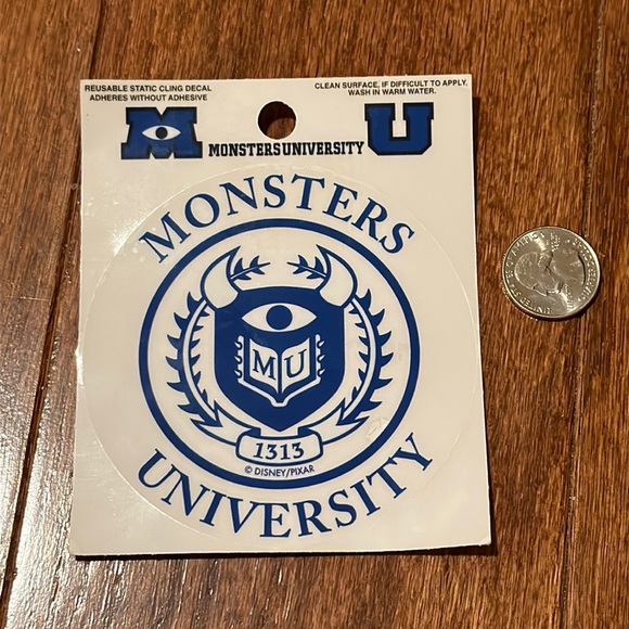 Disney | Wall Decor | Disney Monsters University Mu Window Decal | Poshmark